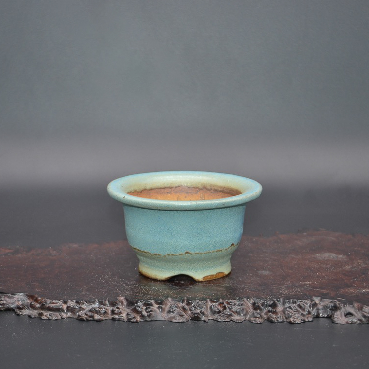 Handmade Shohin Round Bonsai Pots 00523 - TIBERIO GRACCO